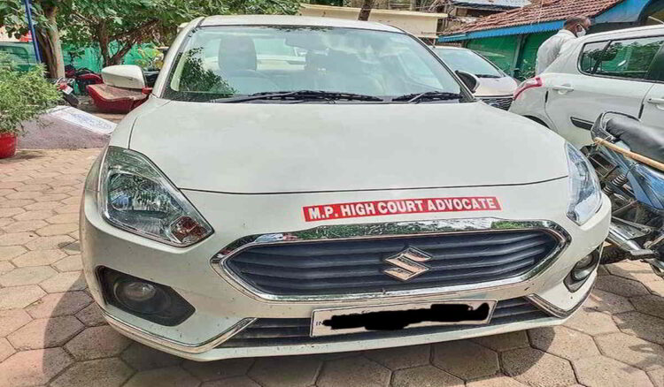 Is Using Stickers of ‘‘Advocate’’ on Vehicle legally Allowed? - Law Trend