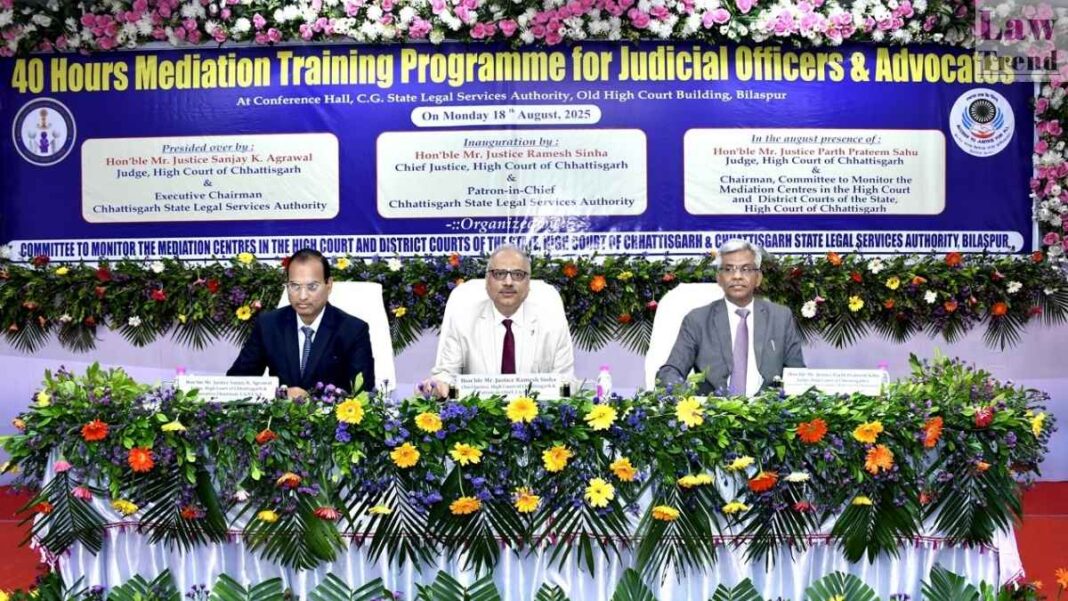 Chhattisgarh HC Chief Justice Ramesh Sinha Inaugurates 40-Hour ...